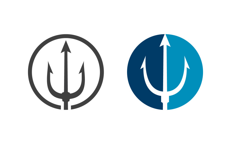 Trident Armor Vector illustration Icon Logo Template design vv.19