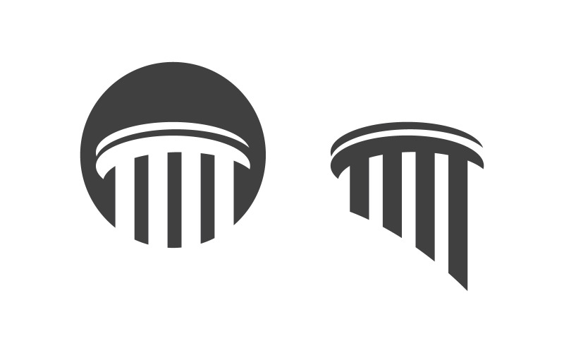 Column justice law Icon Vector illustration design v.24