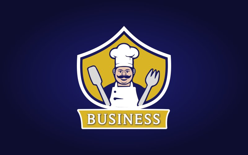 Creative Chef Mascot Logo Template #517700 - TemplateMonster