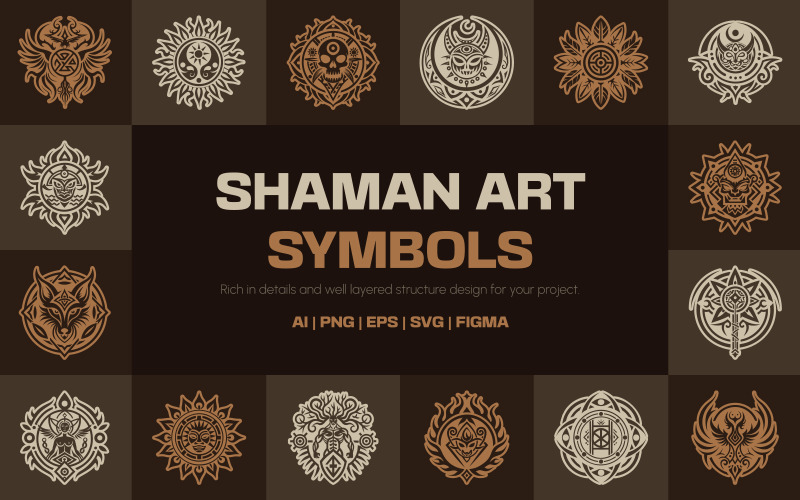 Modern Shaman Art Symbols #517841 - TemplateMonster