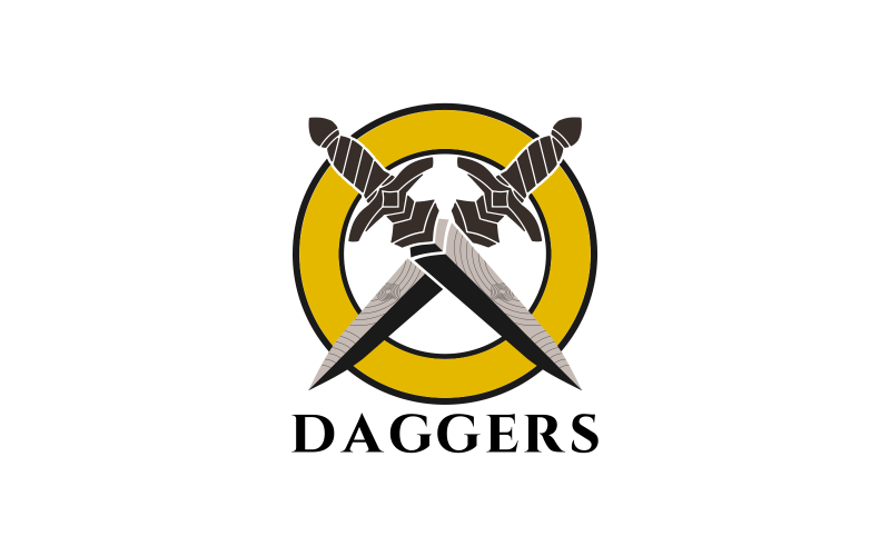 Fancy Engraved Dagger Logo #518123 - TemplateMonster