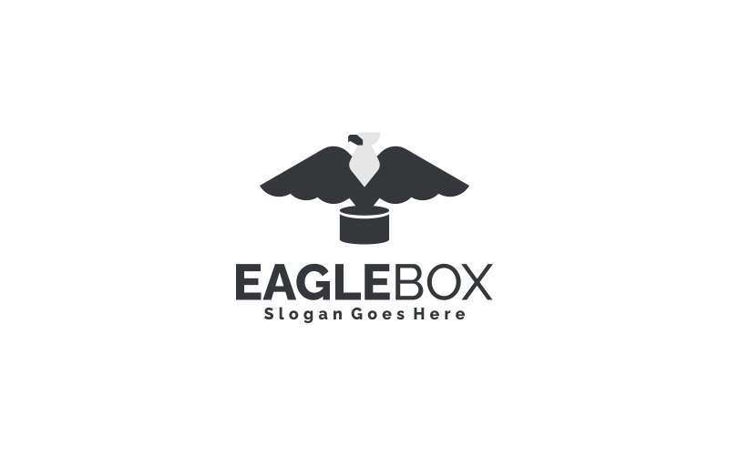Eagle Box - Minimalist Bird Logo Design - TemplateMonster