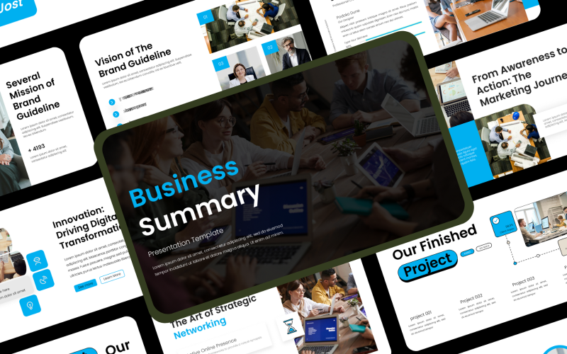 İşletme Şirket Profili Sunumu powerpoint - TemplateMonster