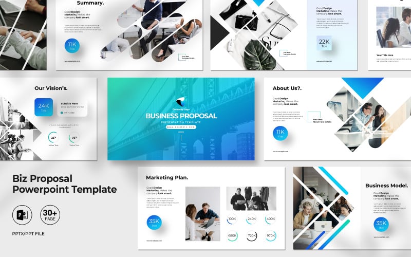 **Business Proposal Powerpoint Template** - TemplateMonster