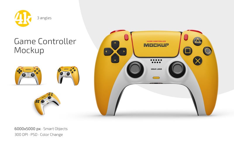 Game Controller Mockup Set #520255 - TemplateMonster