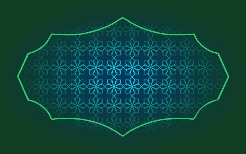 Creative Green Gradient Islamic Luxury Background