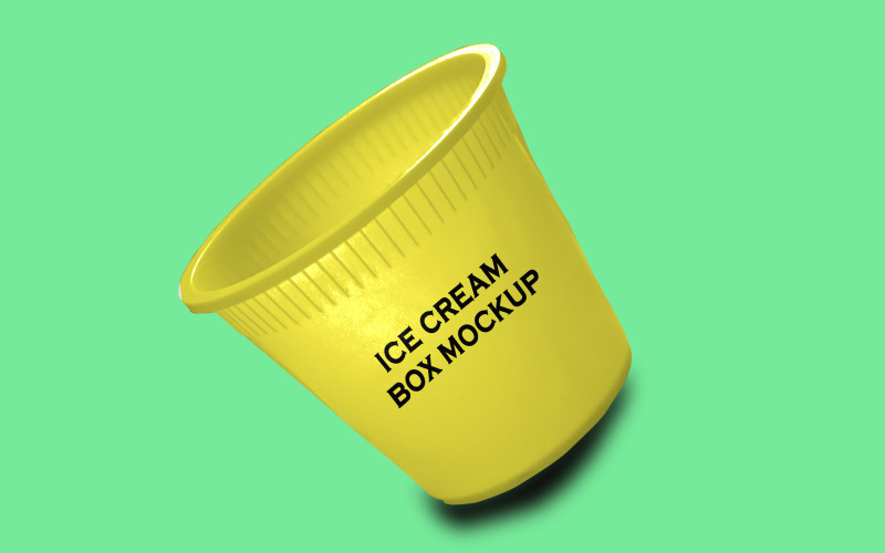 Ice cream box Mockup PSD Template Design 5 - TemplateMonster