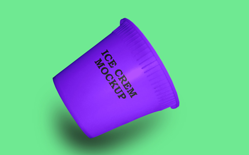Ice cream box Mockup PSD Template Design 6 - TemplateMonster