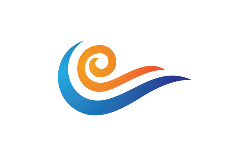 Water wave liquid vector Logo illustration design V1.131