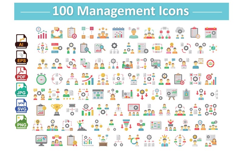Ultimate Management Icons Pack #521077 - TemplateMonster