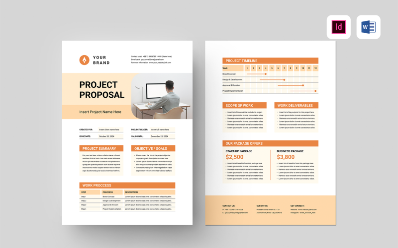 Project Proposal Sheet Template #521133 - TemplateMonster