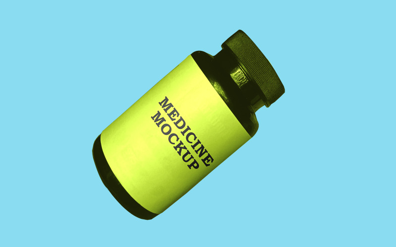 Medicine Mockup PSD Template Design 9 - TemplateMonster