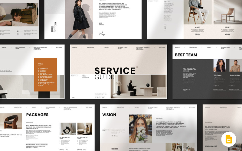 Service Guide Google Slides Template - TemplateMonster