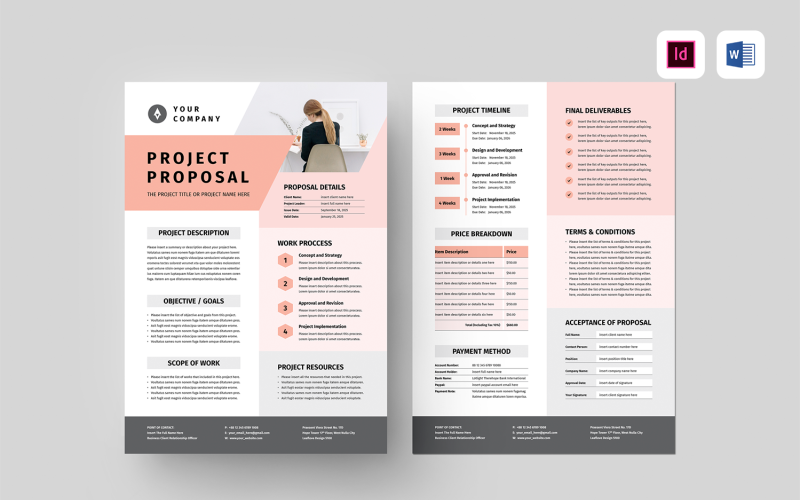 Business Proposal Sheet Template #521423 - TemplateMonster