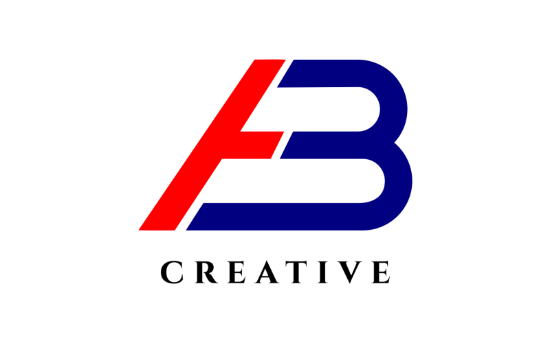 AB Letter Custom Design Logo Template - TemplateMonster