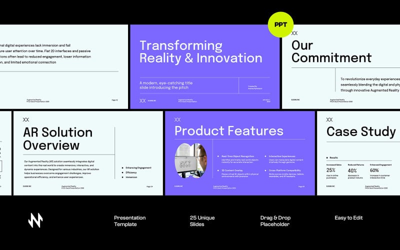 Augmented Reality (AR) Pitch Deck PowerPoint