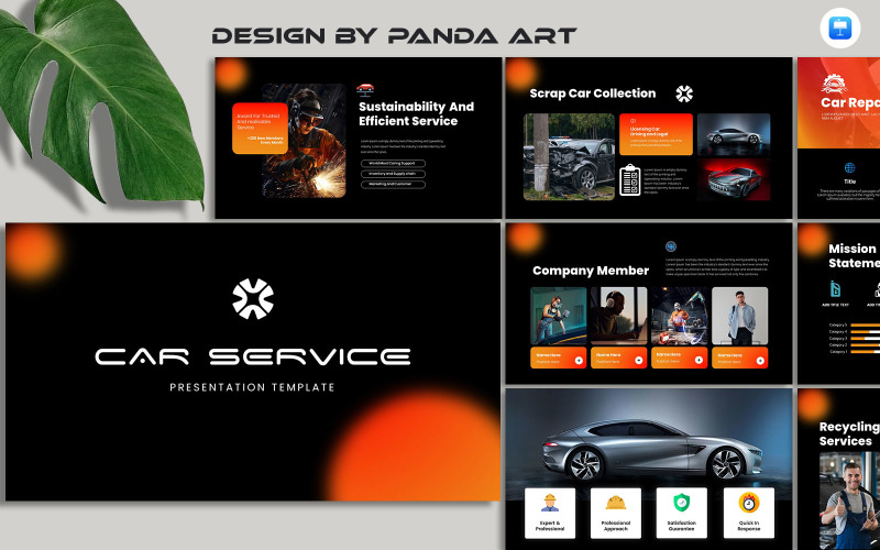 Car Scrap Yard Keynote Presentation Templates