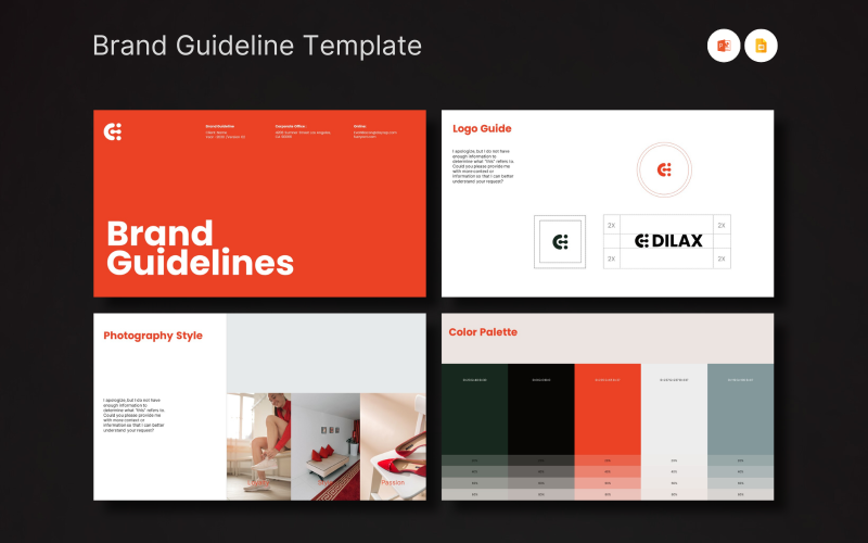 Brand Guideline Presentation Template. - TemplateMonster