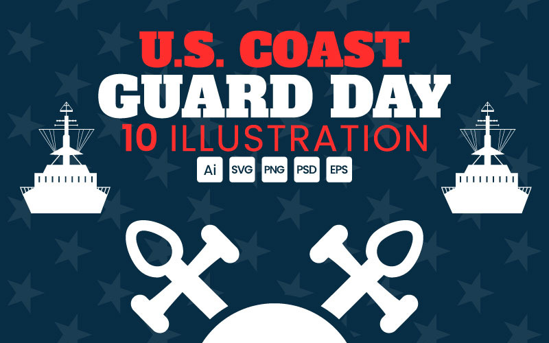 10 United States Coast Guard Day Illustration