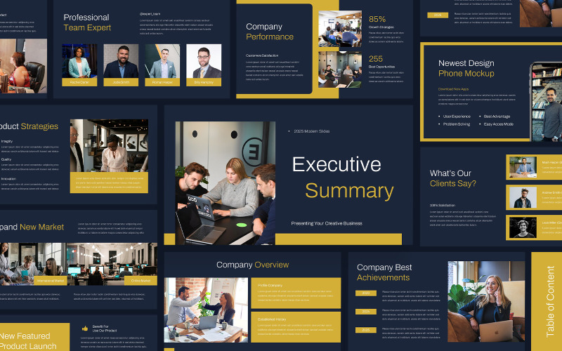 Executive Summary - Google Slides #522656 - TemplateMonster