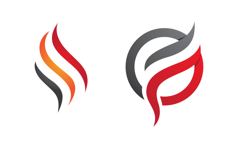 Flames Logo icon illustration vector design template vv.85