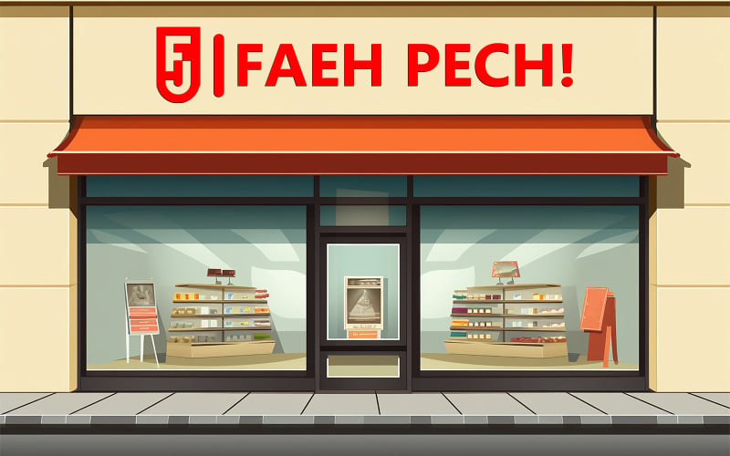 Bakery front mockup | store front mockup | food store front mockup