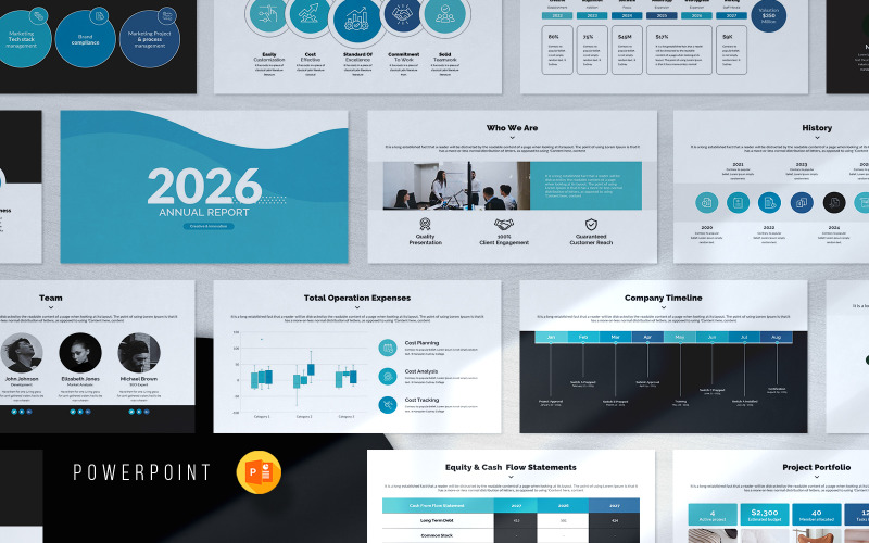 Annual Report-PowerPoint Presentation Template