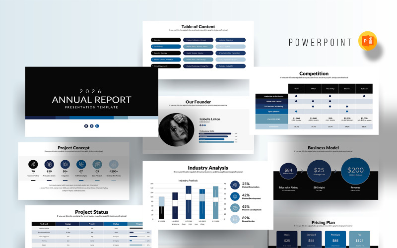 Annual Report_Powerpoint Presentation Template