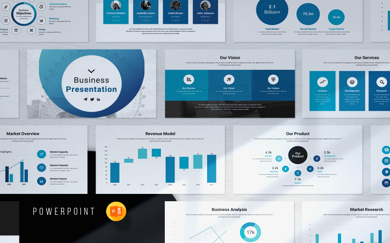 Modèle de présentation PowerPoint d'entreprise