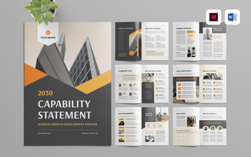 Capability Statement Brochure #523739 - TemplateMonster