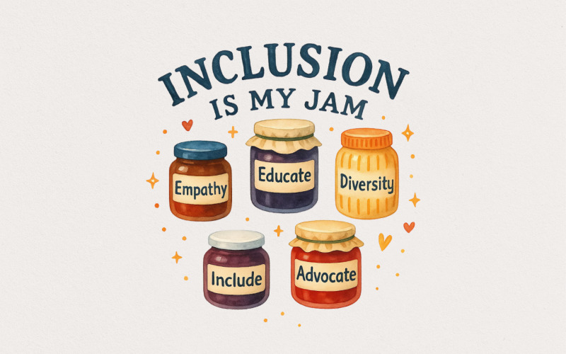 Inclusion Is My Jam PNG, Digital Download, Autism Awareness ...