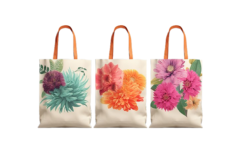 Multi tote bag png background #524495 - TemplateMonster