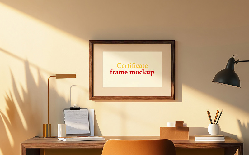 Certificate Frame Mockup PSD Editable Diploma & Award Realistic ...