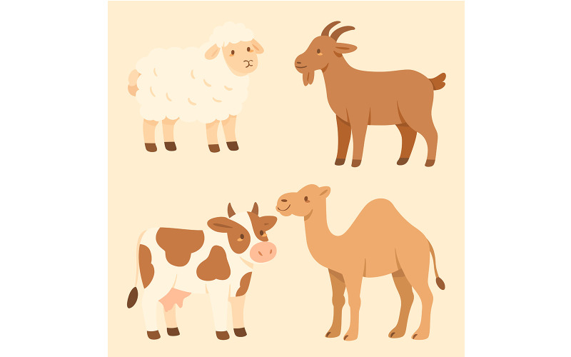 Eid Adha with Farm Animals #525684 - TemplateMonster