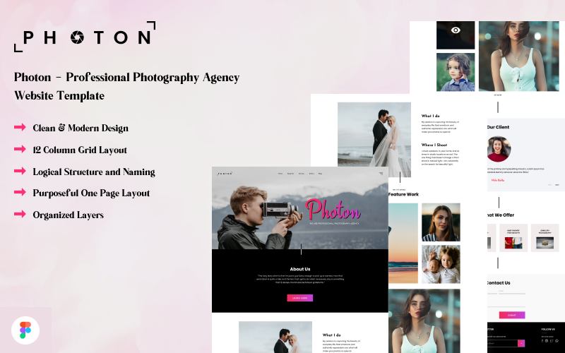Photon - Professional Photography Agency Website Template