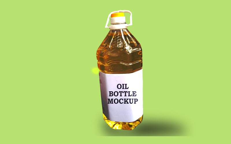 Oil Bottle Mockup PSD Template Design 6 - TemplateMonster