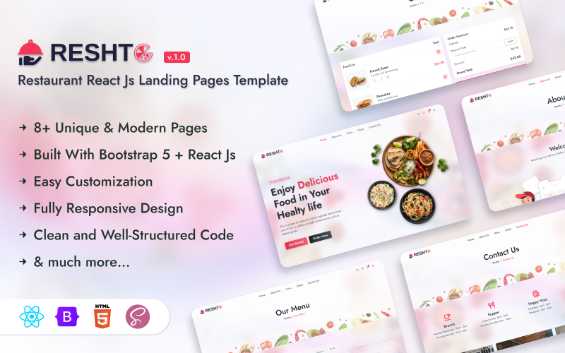 101+ Food Restaurant Landing Page Templates by ⭐ TemplateMonster
