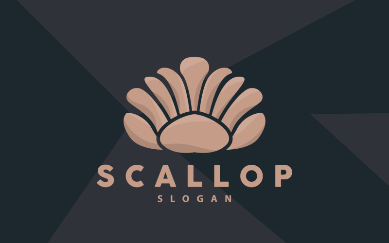 Inspiração para logotipo de concha Design de vieira V1