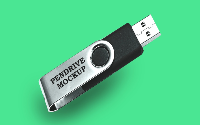 Pendrive Mockup PSD Template Design 6 - TemplateMonster