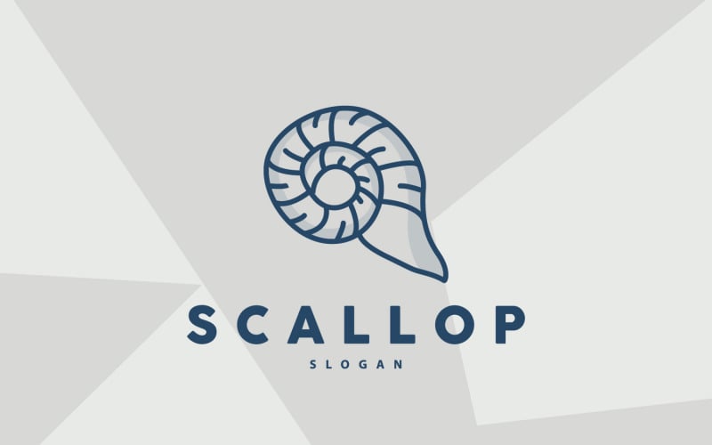 Seashell Logo Inspiration Scallop Design V4 - TemplateMonster