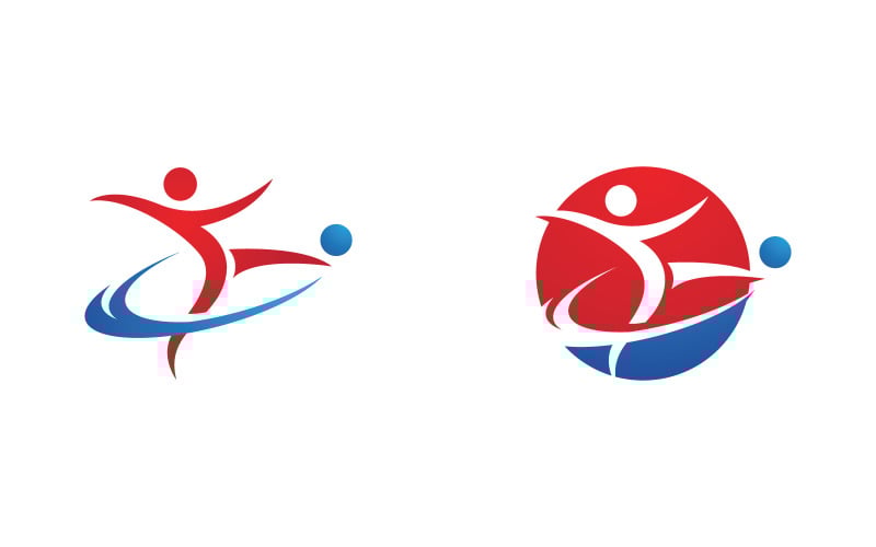 Healthy life Human fit sport logo sign illustration v.283