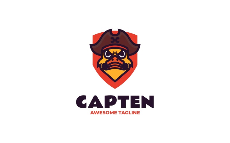 Mascot Pirate Duck Logo Design #526955 - TemplateMonster