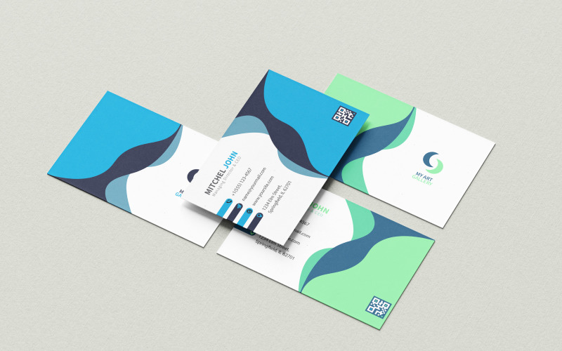Modern Digital Business Card Design Template