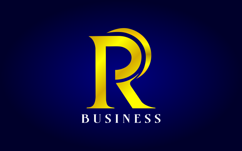 Modèle de logo créatif avec lettre R - TemplateMonster