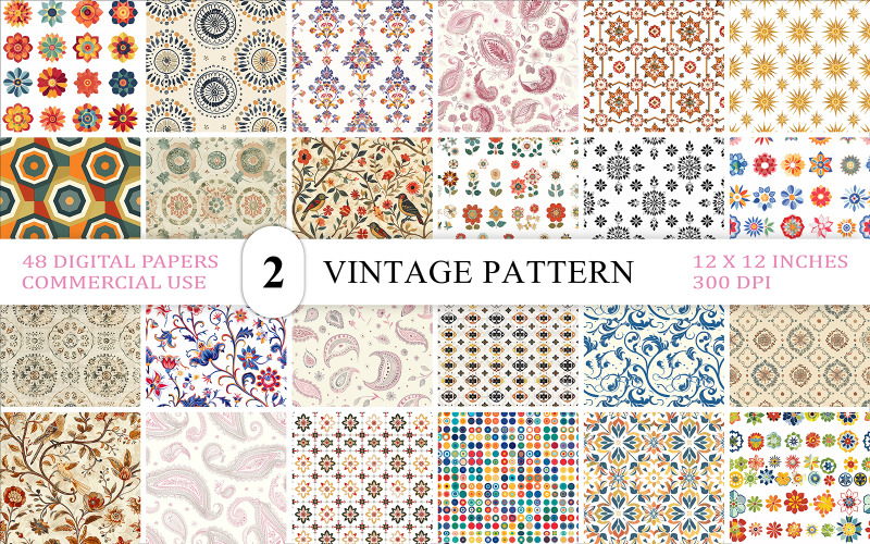 Seamless Traditional Pattern | Oriental & Vintage Pattern | Traditional ...