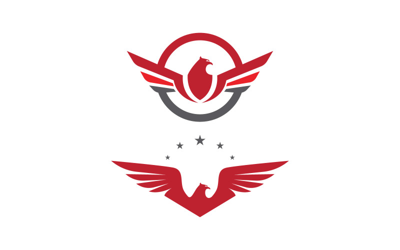 Eagle hawk wing icon Template logo design v1.1
