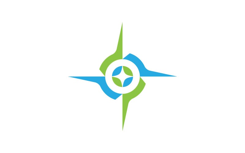 Modern Compass Logo vector ion illustration design v.10