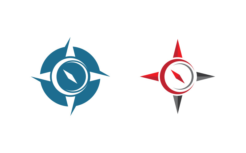 Modern Compass Logo vector ion illustration design v.13