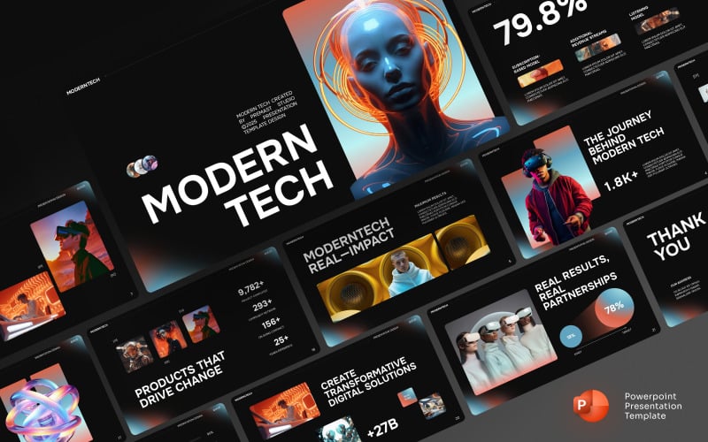 Modern Tech - Presentation PowerPoint Template
