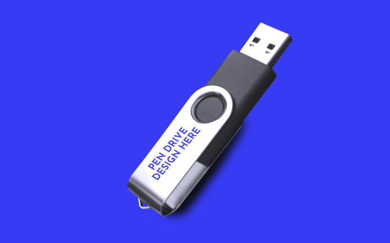 Pendrive Mockup PSD Template Design 21 - TemplateMonster
